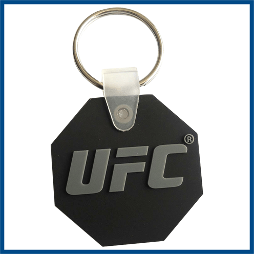 Custom Shaped Rubber PVC Keychains USA Made