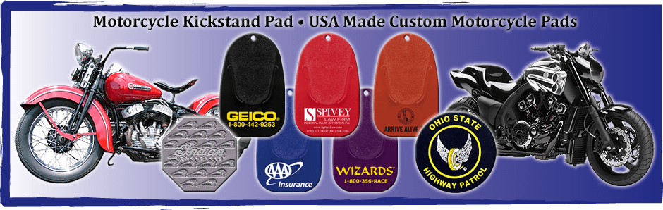 Custom Motorcycle Kickstand Pads - FlexSystems