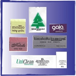 We do woven labels as well as rubber inside seam labels